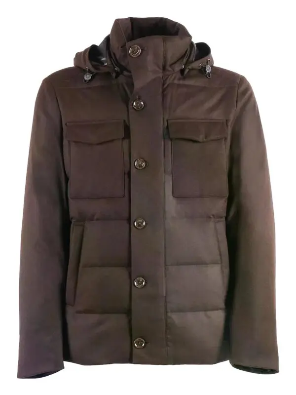 MONTECORE Virgin Wool Padded Jacket - Brown