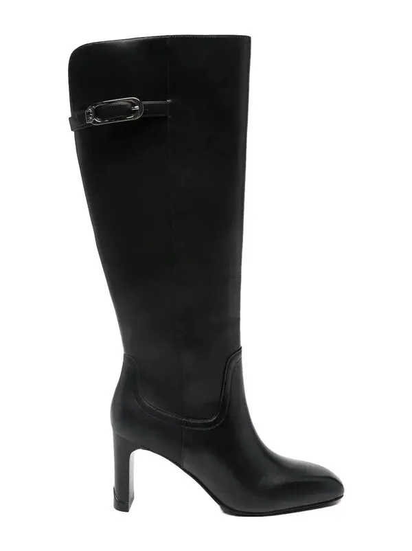 Liu Jo 88mm Knee-high Leather Boots - Black