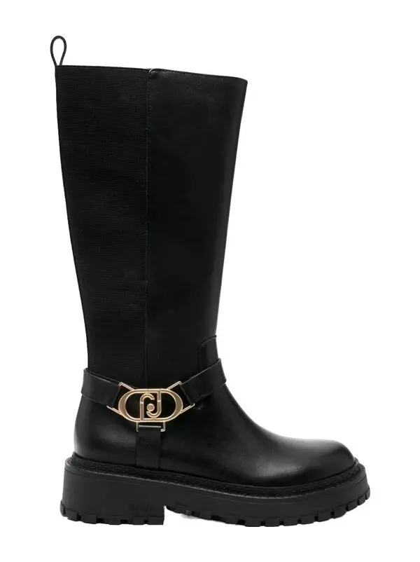 Liu Jo Knee-high Leather Boots - Black