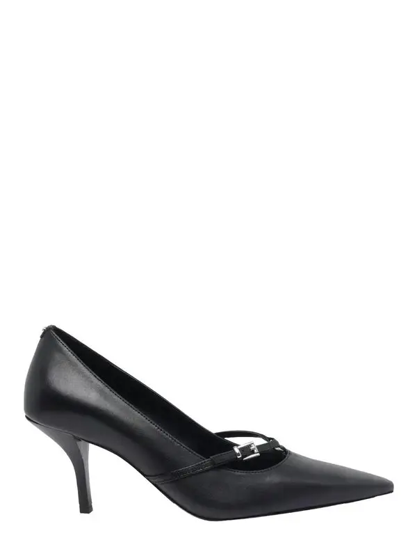 Michael Kors 75mm Buckle-detail Pointed-toe Pumps - Black
