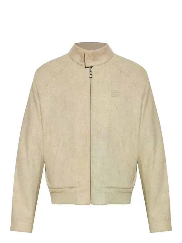 Loewe Zip-up Jacket - Neutrals