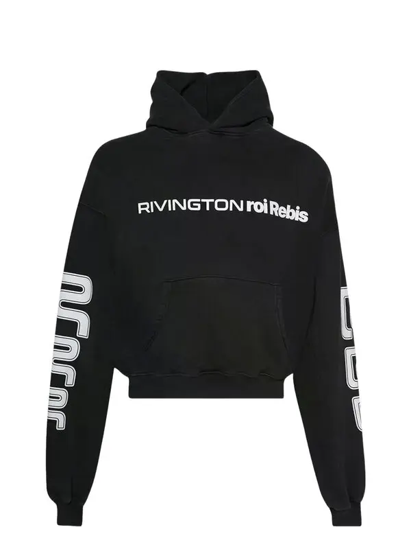 RRR123 Metanoia Logo-print Hoodie - Black