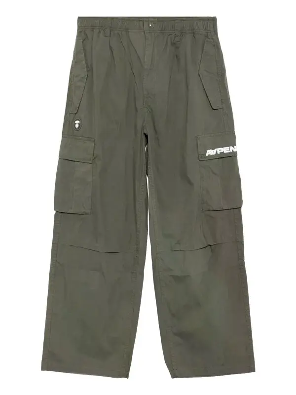 AAPE BY *A BATHING APE Logo-patch Track Pants - Green