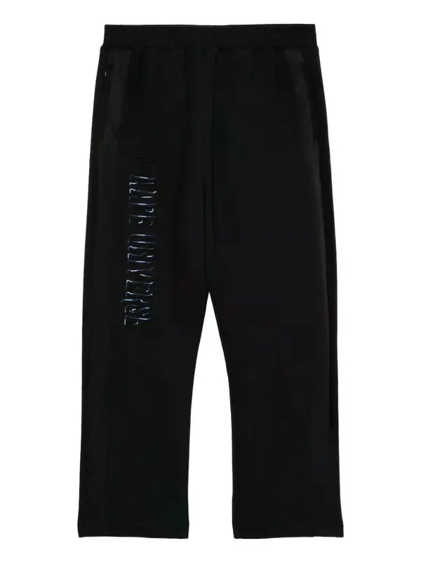 AAPE BY *A BATHING APE Logo-embroidered Trousers - Black