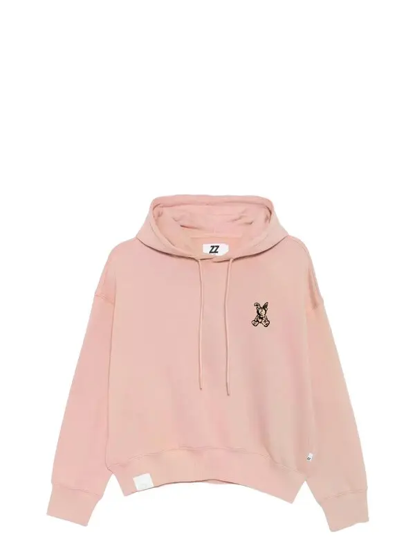 Izzue Logo-embroidered Hoodie - Pink