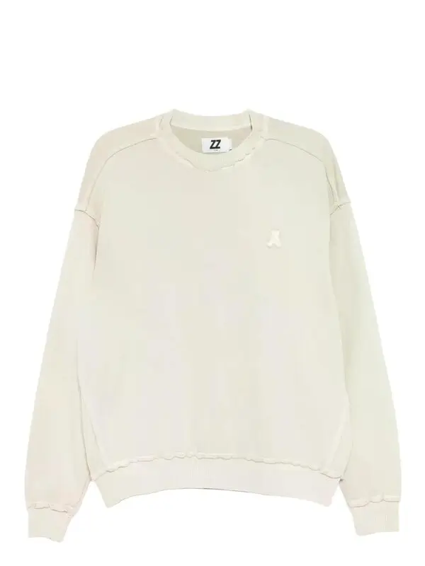 Izzue Bear Motif Sweater - Neutrals