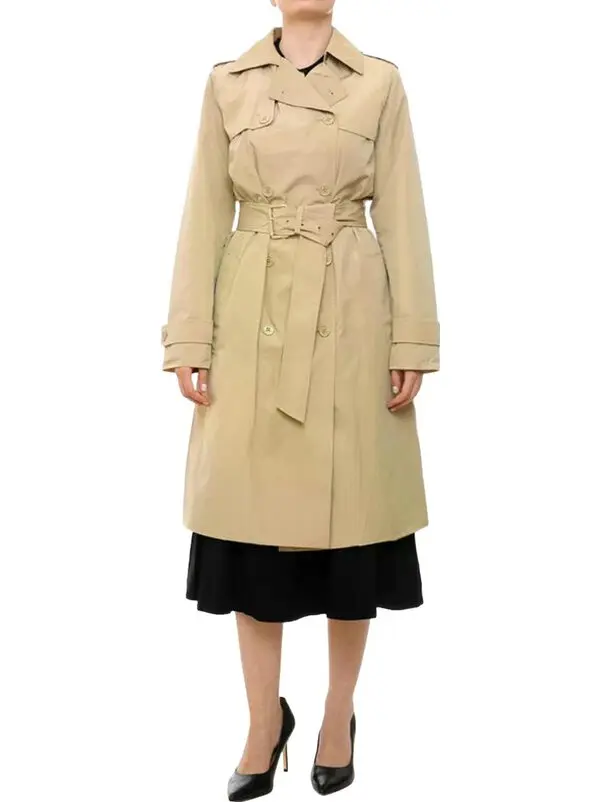Michael Kors Belted Double-breasted Trench Coat - Neutrals