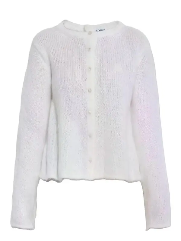 Loewe Wool Cardigan - White