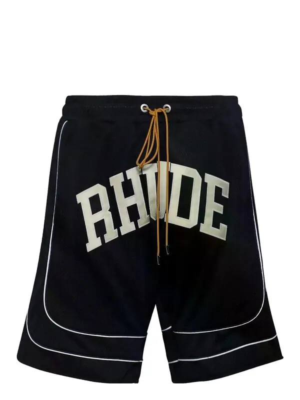 Rhude Collegiate Logo-print Mesh Shorts - Blue