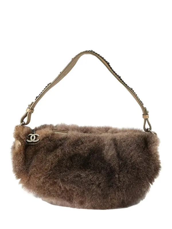 Chanel Lapin Shoulder Bag - Brown