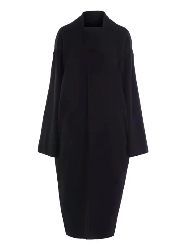 Rick Owens Island Wool Coat - Black