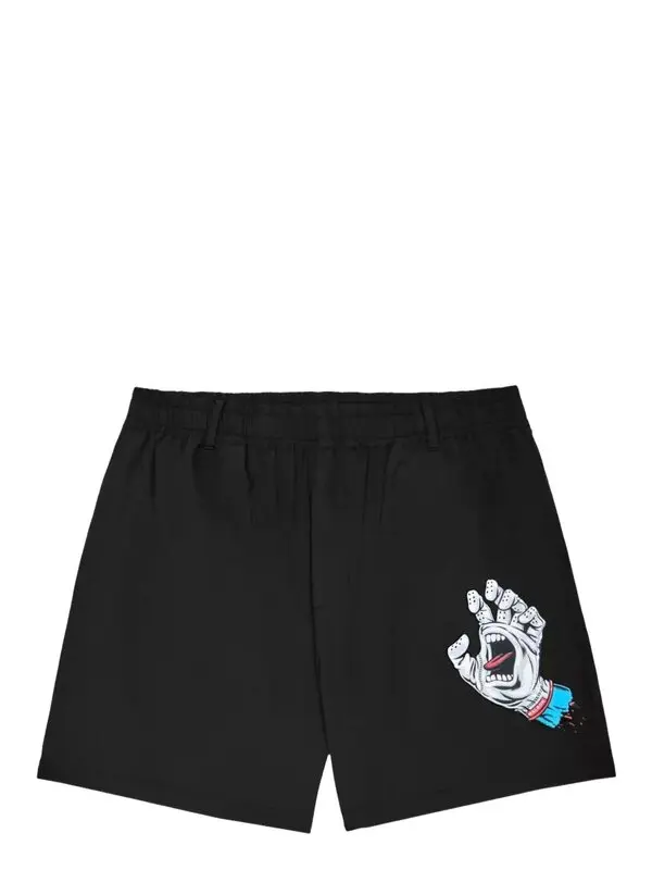 MALBON Screaming-hand Shorts - Black
