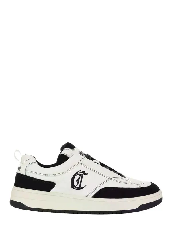 Just Cavalli Logo-detail Leather Sneakers - White