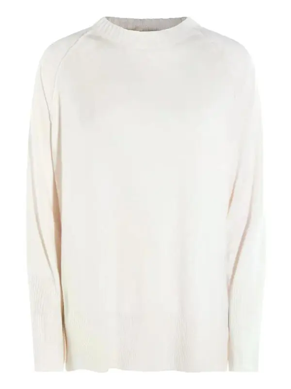 Antonelli Firenze Raglan-sleeve Ribbed-cuff Sweater - White
