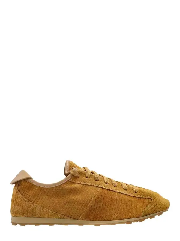 Jacquemus Corduroy-textured Low-top Sneakers - Brown