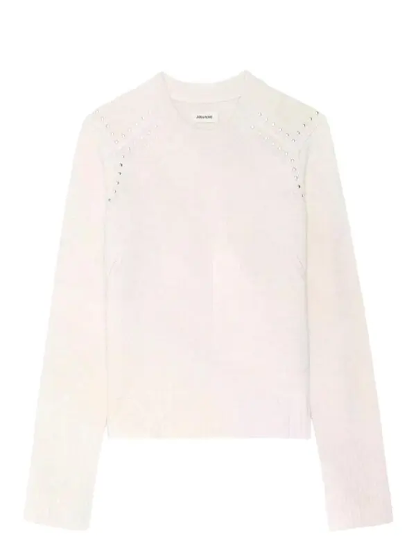 Zadig&Voltaire Embellished Crew-neck Sweater - White