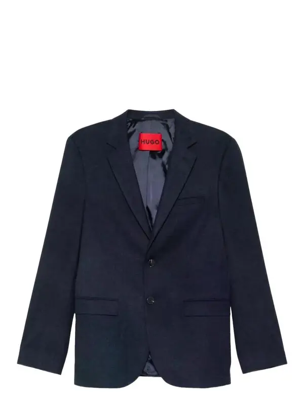 Hugo Single-breasted Blazer - Blue