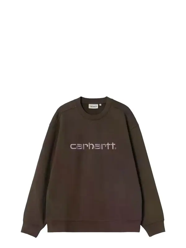 Carhartt Work In Progress Logo-embroidered Sweatshirt - Brown