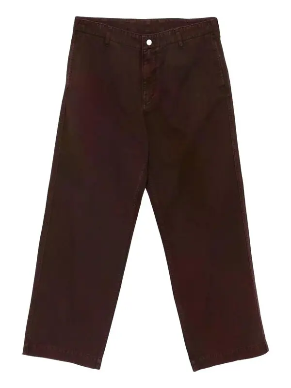 Emporio Armani Straight-leg Trousers - Brown