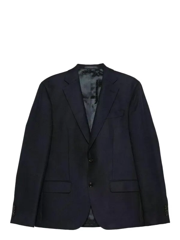 Sand Single-breasted Blazer - Blue