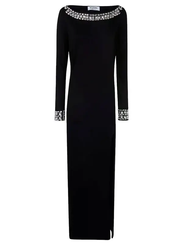 BLUGIRL Crystal-embellished Maxi Dress - Black