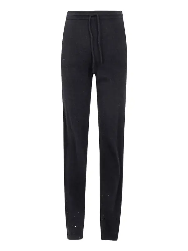 ABSOLUT CASHMERE Cashmere Drawstring Trousers - Black