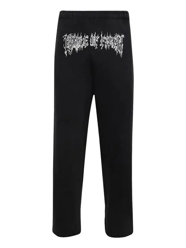 Vetements Letter-print Sweatpants - Black