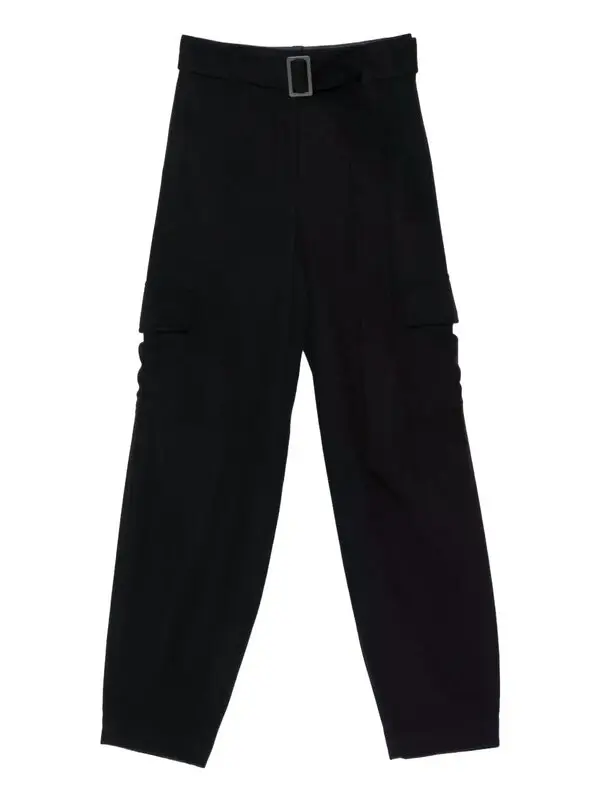 Emporio Armani High-waisted Trousers - Black