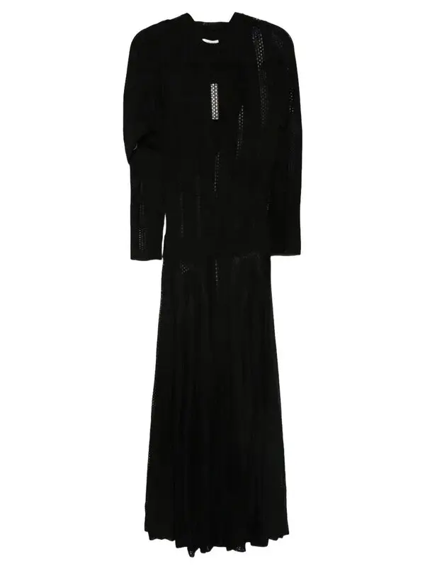 DIOTIMA Long Sleeve Midi Dress - Black