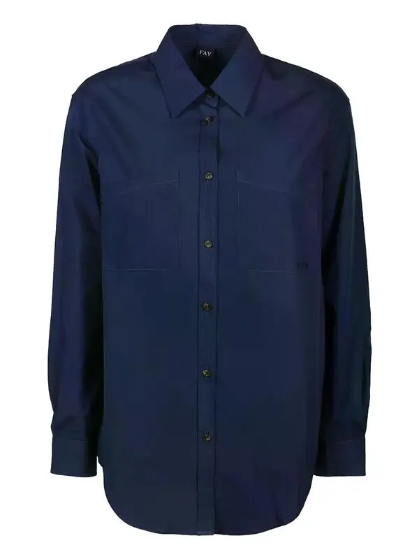 FAY Cotton Shirt - Blue