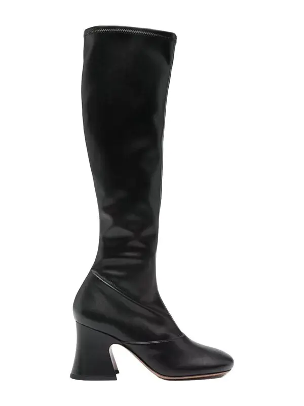 Chloé 8mm Janis Block-heel Knee-high Boots - Black