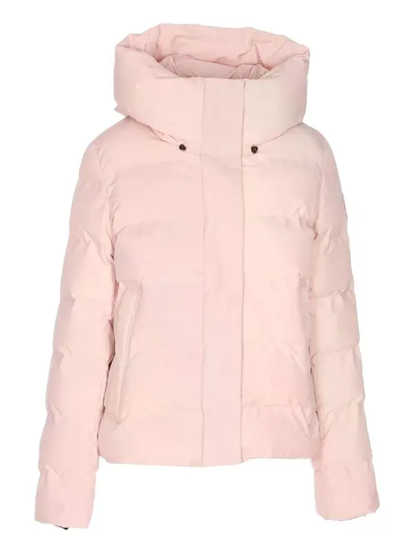 SAVE THE DUCK Logo-patch Puffer Jacket - Pink