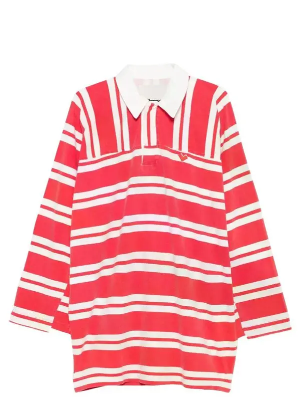 BELLEROSE Striped Three-quarter Sleeve Dress - Red