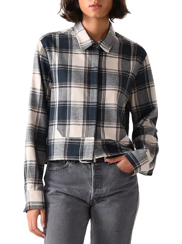 CISSA Plaid Bib Front Shirt - Ramse Plaid