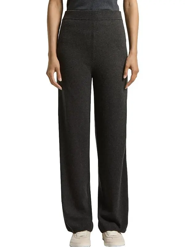Peserico Wide Leg Knit Pants - Ebony