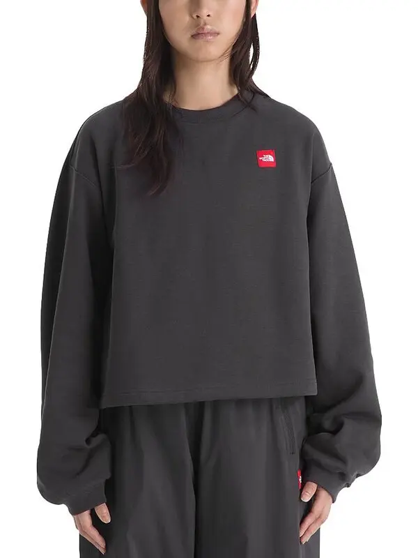The North Face Red Box Crewneck Sweatshirt - Obsidian