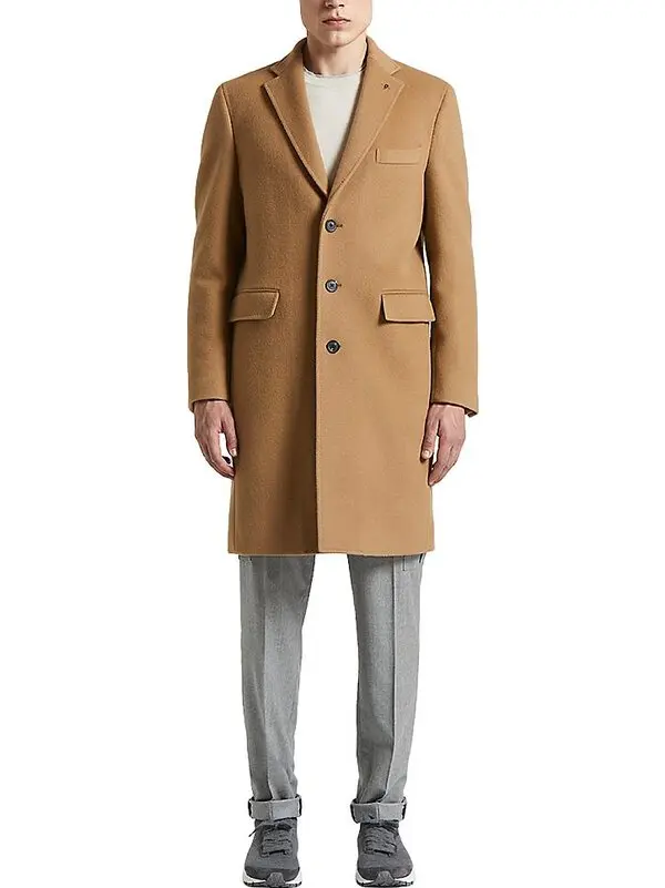 Peserico Horn Button Overcoat - Dirt Path