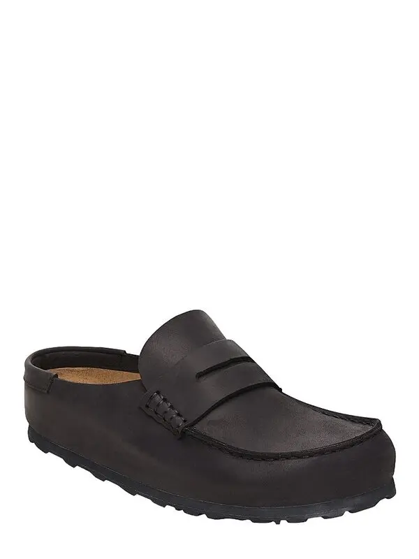 BIRKENSTOCK Naples Wrapped Loafers - Oiled Leather Black