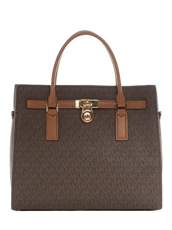 Michael Kors Hamilton Moderne Large Satchel - Brown/acorn