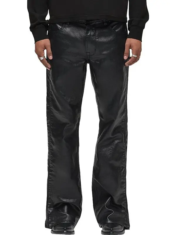 Hudson Jeans Walker Track Pants - Coated Onyx