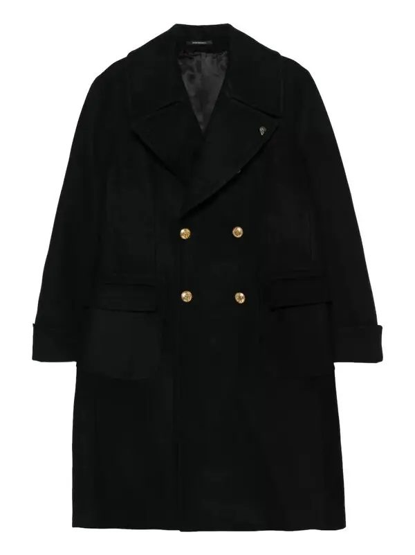 GABRIELE PASINI Double-breasted Coat - Black