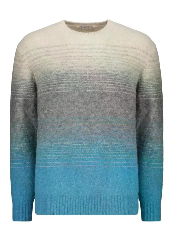 Herno Ombre Ribbed Sweater - Blue