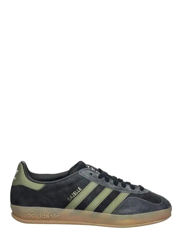Adidas Gazelle Indoor Focus Olive Sneakers - Core Black / Focus Olive / Carbon