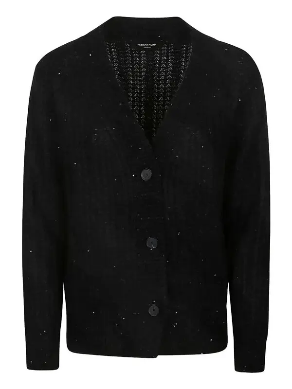 Fabiana Filippi Sequin-embellished Cardigan - Black