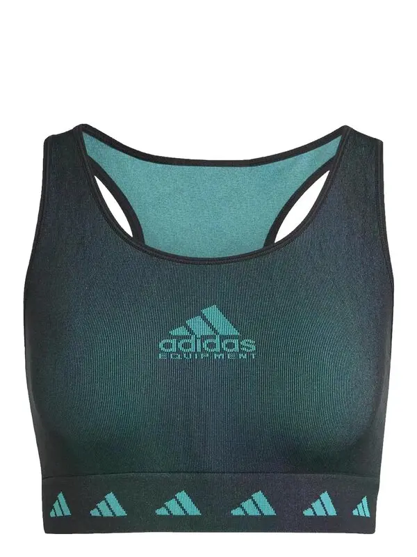 Adidas Logo-detail Racerback Top - Black