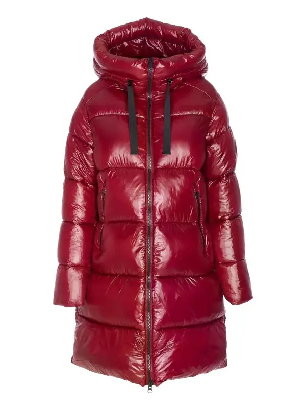 SAVE THE DUCK Padded Hooded Coat - Red