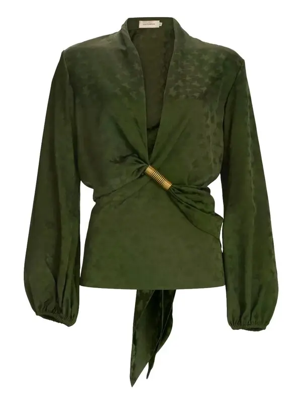 Silvia Tcherassi Elvie Blouse - Green