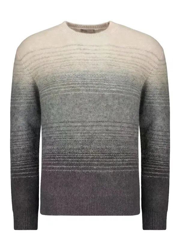 Herno Ombre Ribbed Sweater - Grey