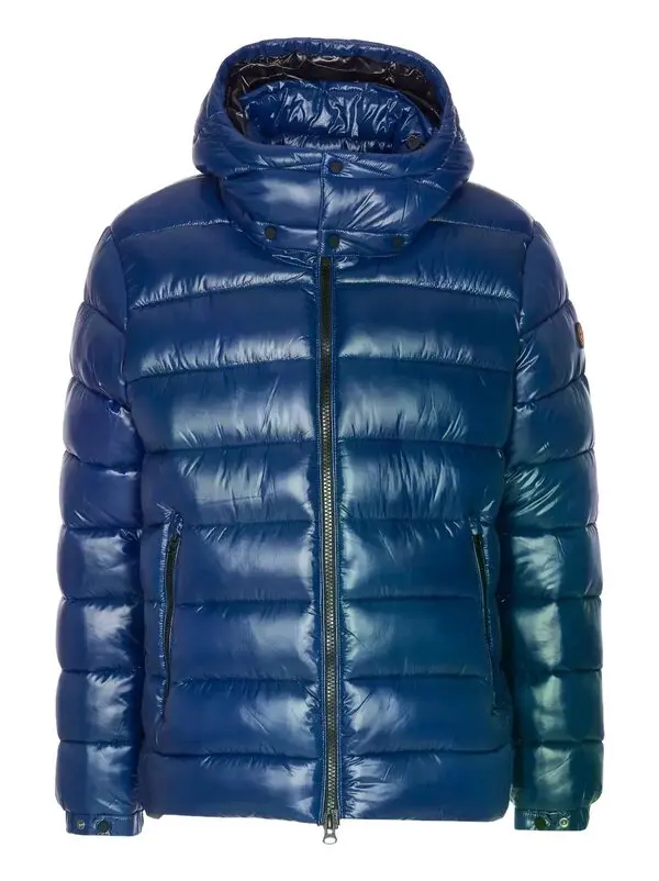 SAVE THE DUCK Padded Hooded Jacket - Blue