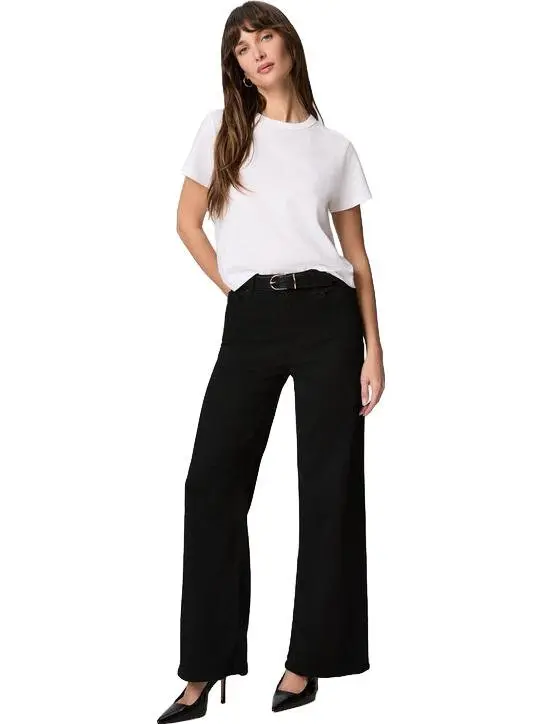 Paige Anessa Wide Leg Jean - Black